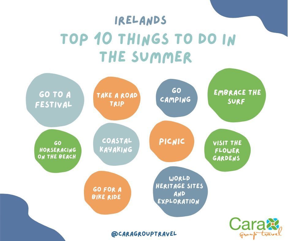 Here are some fun and exciting ideas you can do in Ireland this summer ...